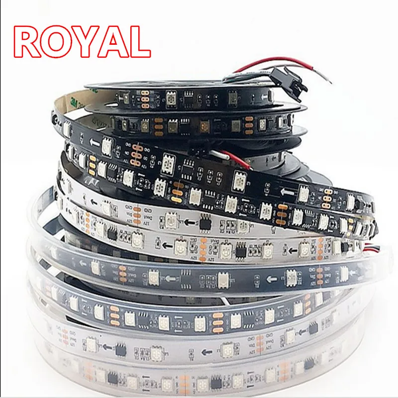 Ws2811 5m/roll 16.5ft Dc12v 2811 Ic 5050 Smd Rgb Strip Addressable 30 ...