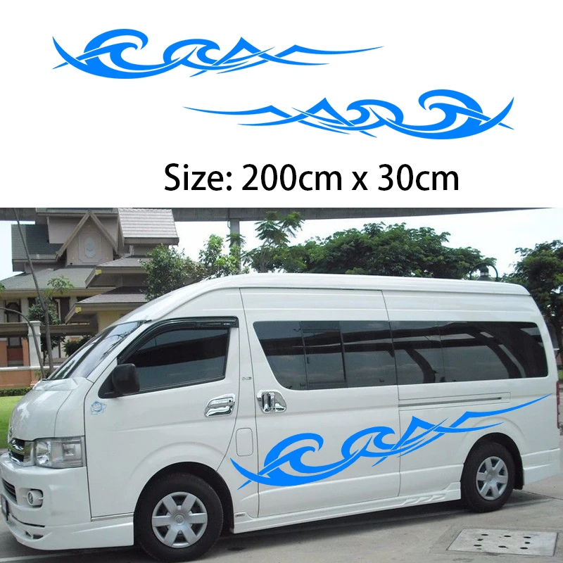 Buy 2x 2m Caravan Motorhome Camper Van Vinyl Graphics Stickers Decals Vito