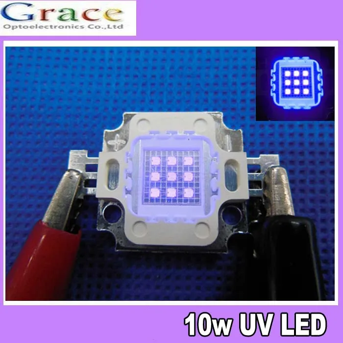 50pcs 10W UV LED 고성능 led 램프 빛 410 415nm 70Lm 보라색 led 900mA 10 12V|led ...