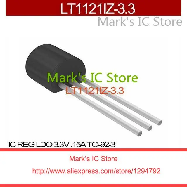 LT1121IZ 3.3 IC REG LDO 3.3V .15A TO 92 3 LT1121IZ 3.3 1121 LT1121IZ LT1121 LT1121I 1121I|ldo ...
