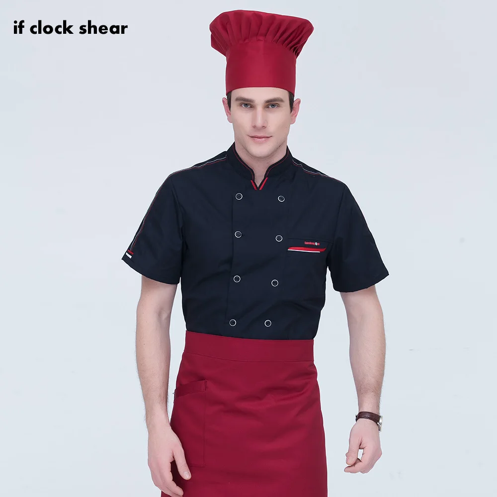 Uniforme de chef para servicios de comida, doble botonadura, catering ...