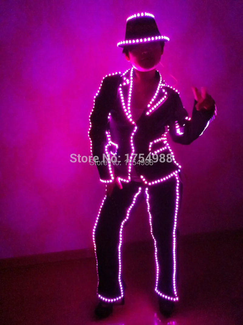 Event Party Supplies led light up Robot dance Mens LED light luminous ...