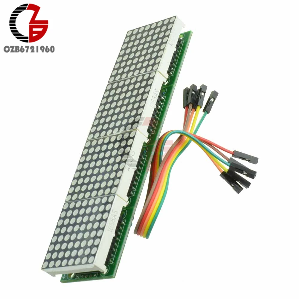 Max7219 Led 마이크로 컨트롤러 4 In 1 디스플레이 도트 매트릭스 모듈 Arduino 8x8 도트 매트릭스 공통 용