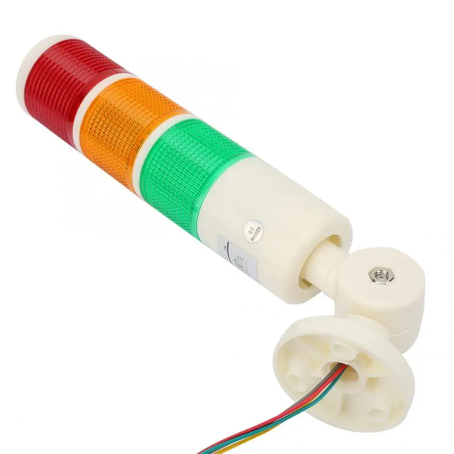 24V CNC Machine Warning Light Red+Green+Orange 3 Color Flashing Bright ...