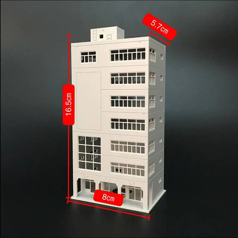 1/150N Scale Modern City Office Building Model Shopping Mall DIY House ...
