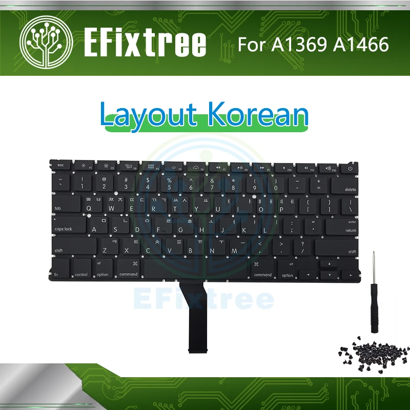 Korean New A1466 Keyboard For Macbook Air 13.3 Inch A1369 Layout ...
