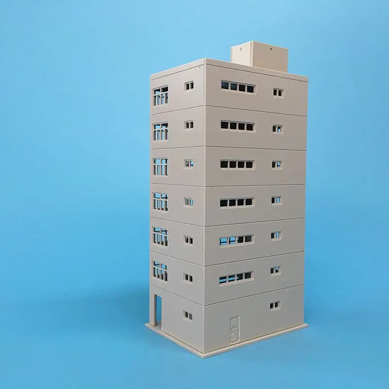 1/150N Scale Modern City Office Building Model Shopping Mall DIY House ...