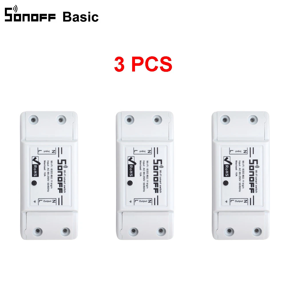 Sonoff Interruptor De Luz Universal Sem Fio 10a, Interruptor Universal ...