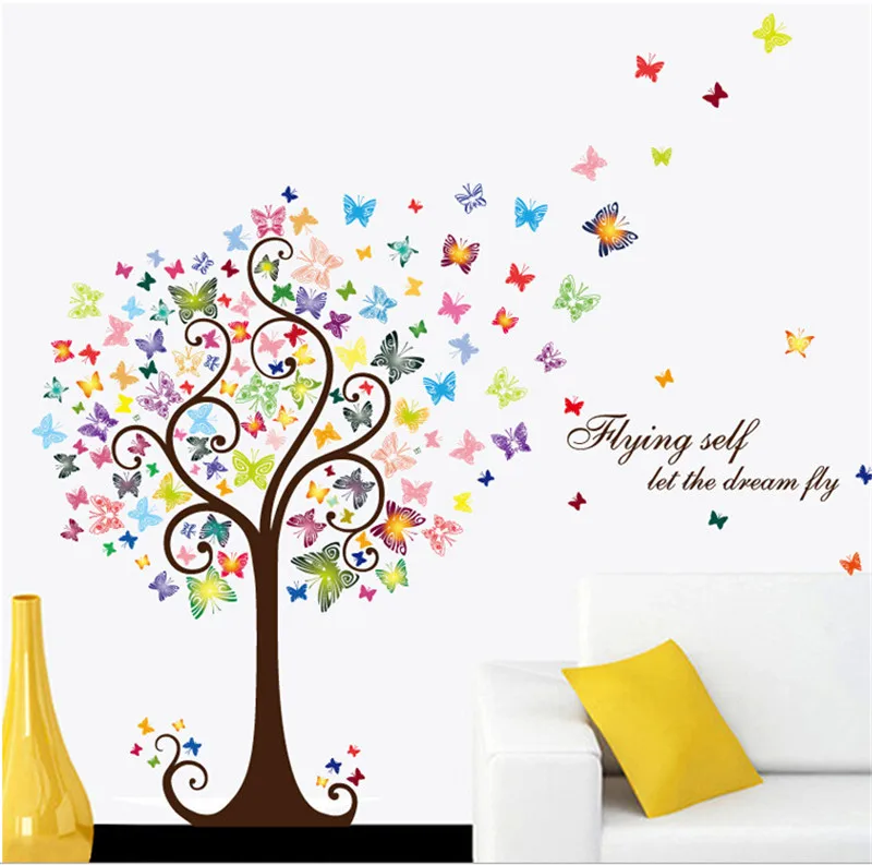 Butterfly Tree Wall Decal High Resolution Pictures