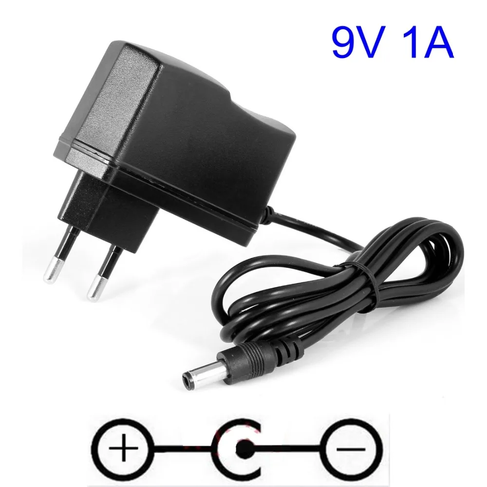 9V 1000mA 1A AC Adaptor Charger 9V Switching Power Supply For Guitar ...