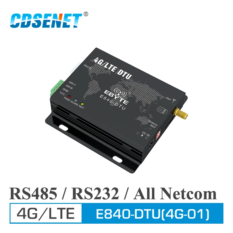 RS232 RS485 4G LET Modem Wireless Transceiver E840 DTU(4G 01) IoT Data ...