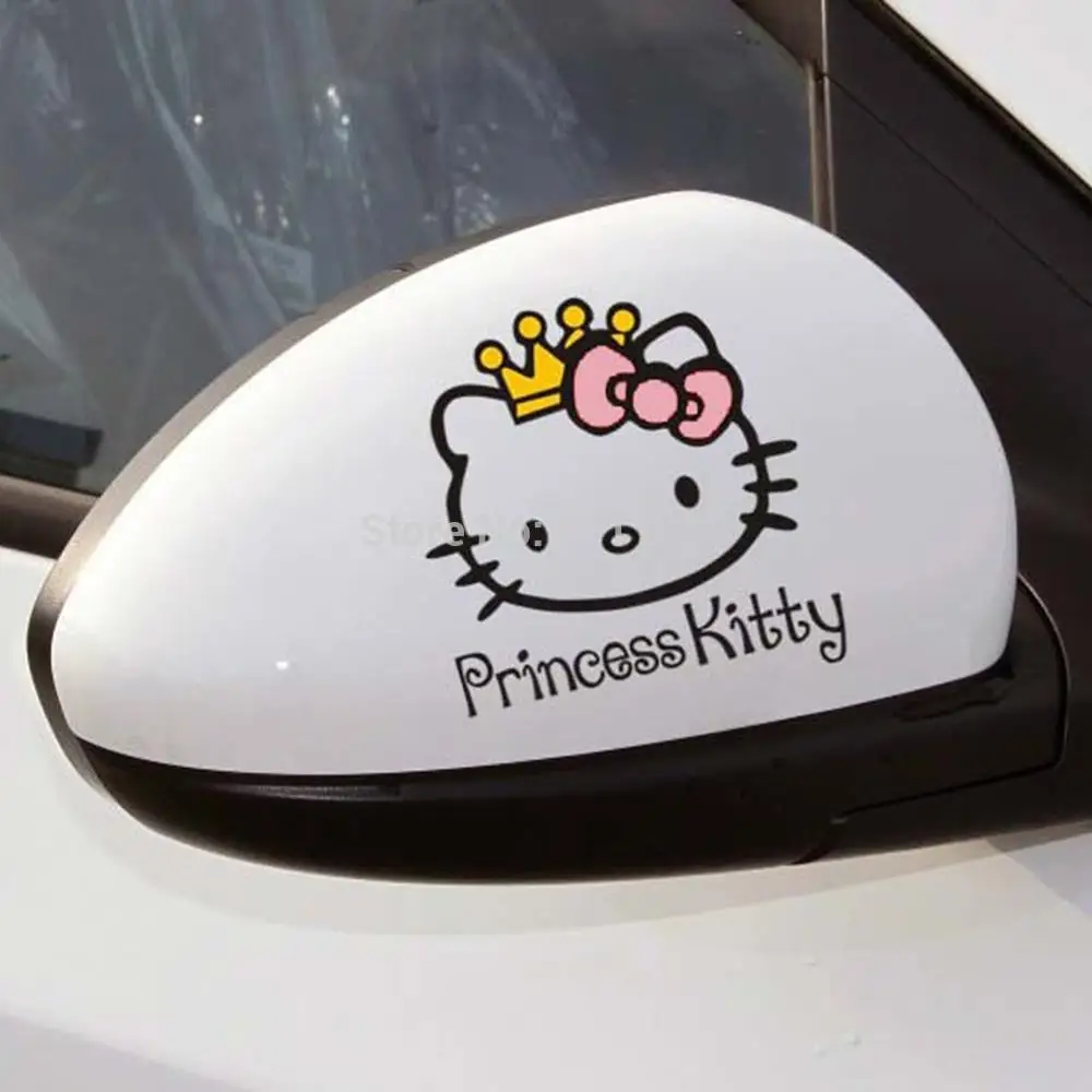 10 x Princess Hello Kitty Car Stickers Car Decal for Toyota Chevrolet ...