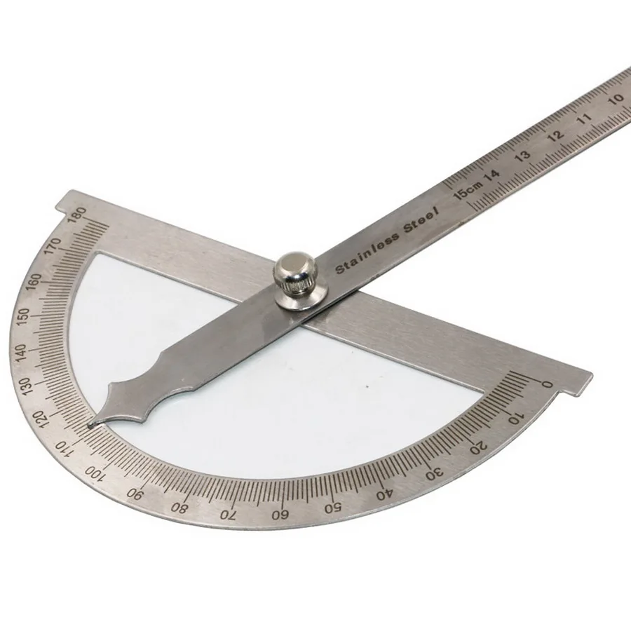 by dhl 100pcs practical Protractor Round Head Angle Square Rule Ruler ...