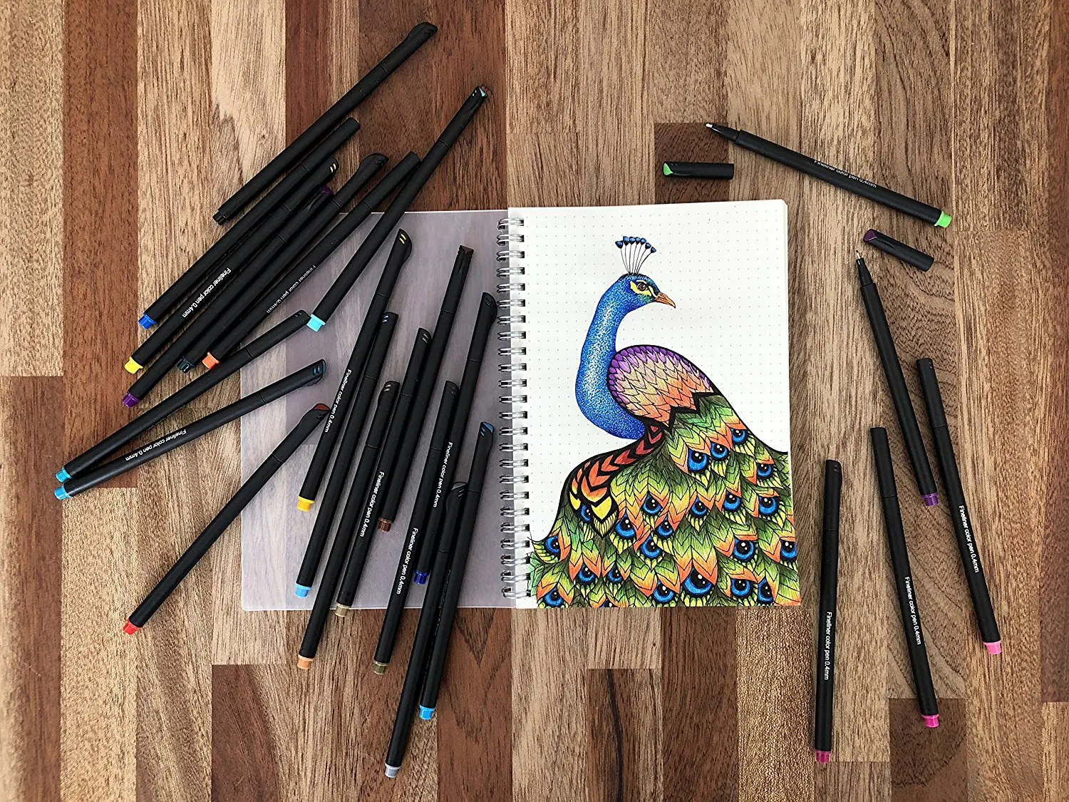 36 Colors Bullet Journal Pens Sketch Marker No Bleed Colour 0.4mm Fine ...