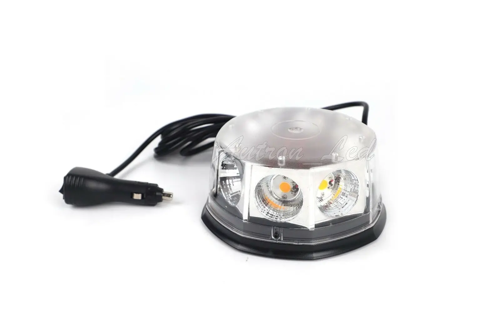 High Power Amber COB LED Warning Emergency Rotating Round Roof Top ...