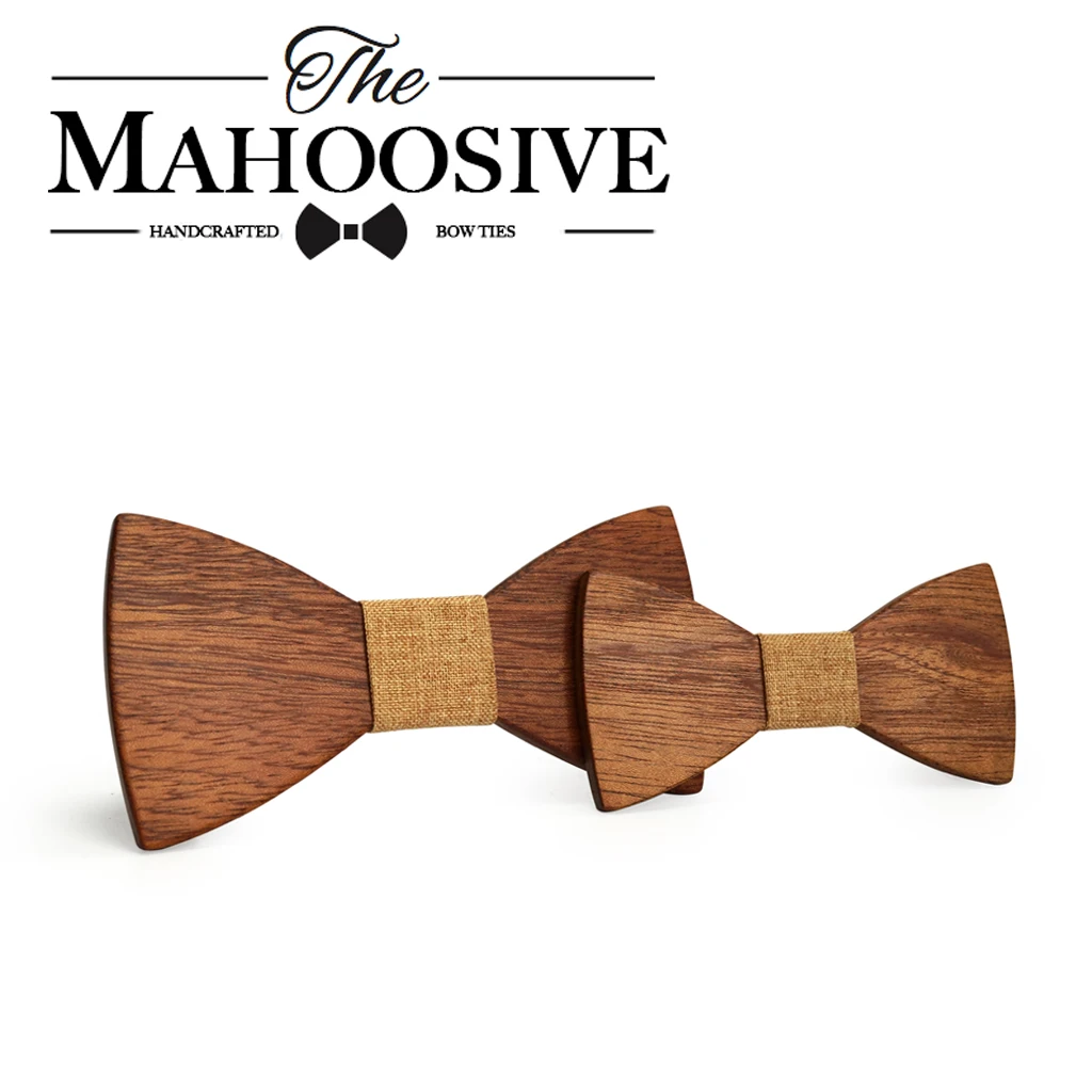 Cravate,Mahoosive - Nœud papillon en bois, pour hommes, enfants- S54 ...