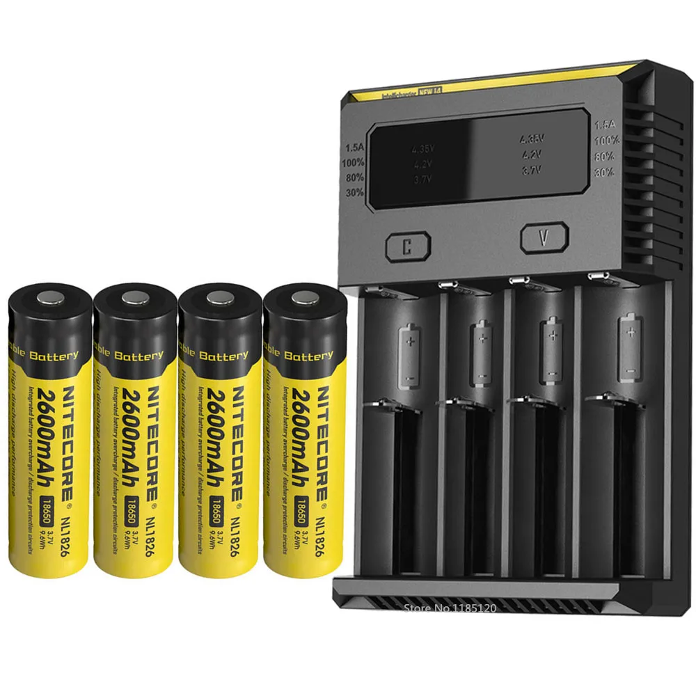 NITECORE-NEW-I4-Charger-OLED-Screen-battery-Charger-NITECORE-18650 ...