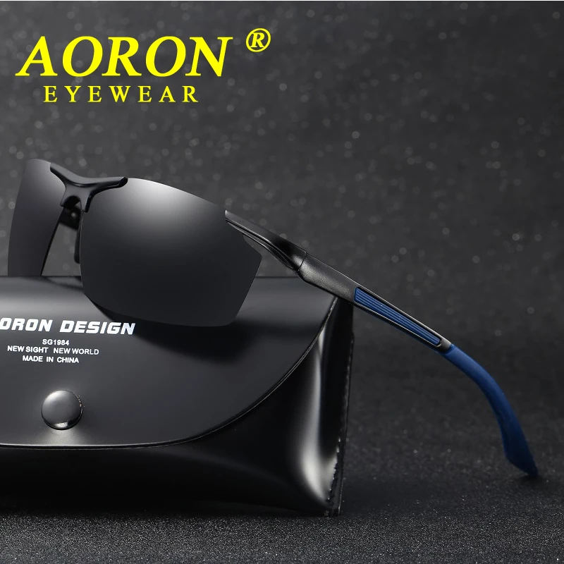 2017 AORON Marca gafas de Sol Polarizadas de Los Hombres de Ocio de ...