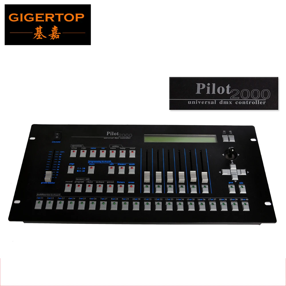 Free Shipping Pilot 2000 Controller,Hot Selling DMX Lighting Controller 90V 240V Mixer USB Input ...