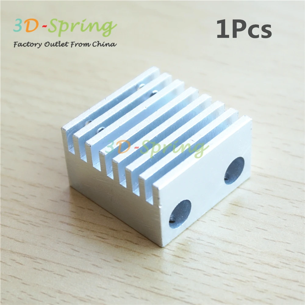 1Pcs 3D Printer Double Nozzle Heat Sink All metal Radiator Aluminum ...