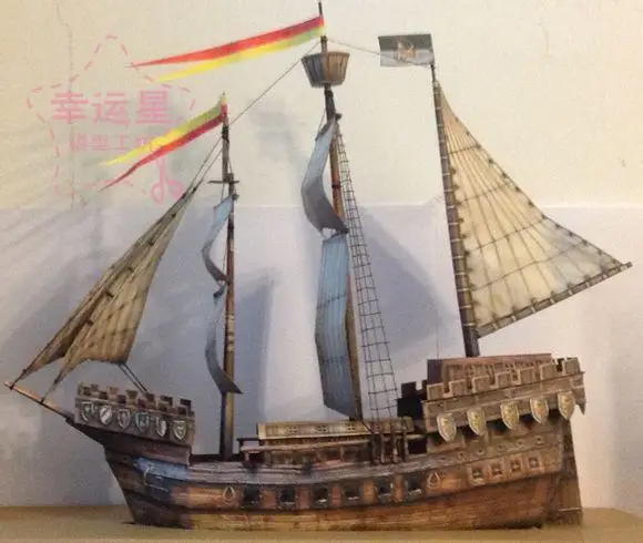DIY-Handwork-Of-3D-Paper-Model-Of-Clark-Sailing-Ship-In-The-Age-Of ...