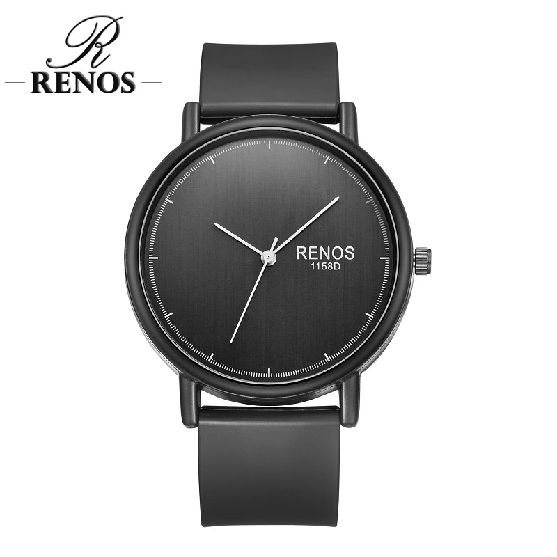 RENOS Women Watch With Ho Simple Black White Wristwatches Fashion ...