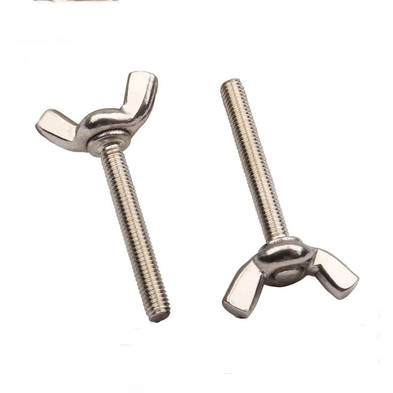 10pcs M8 Iron Galvanized Hand Screw Butterfly Screws Bolt Home ...