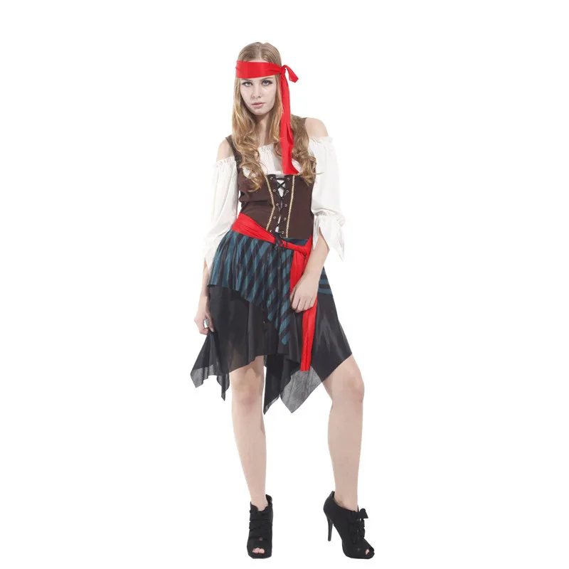 Women Pirate dress cool New Hot Sale Buccaneer Babe Halloween Pirate ...