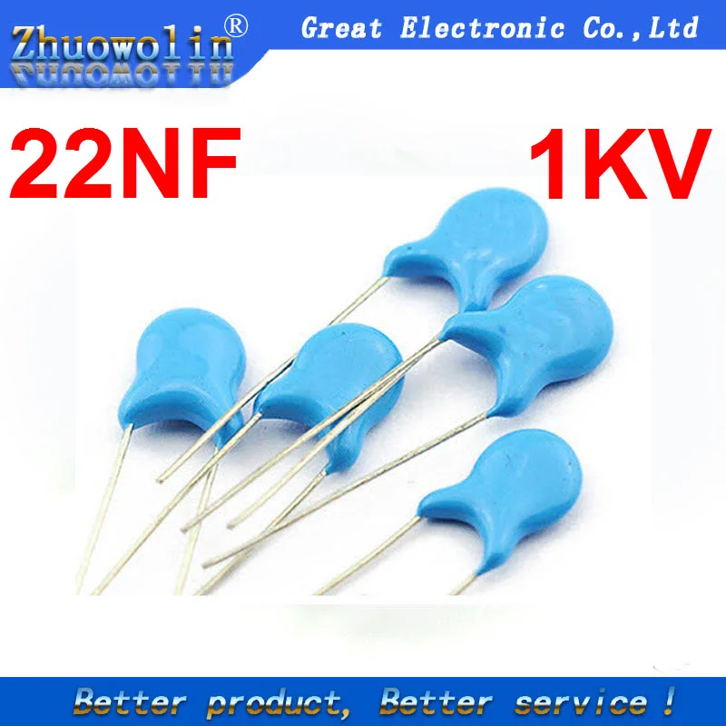 20pcs/Lot 22NF 1KV High Voltage Ceramic Disc Capacitors|ceramic disc ...