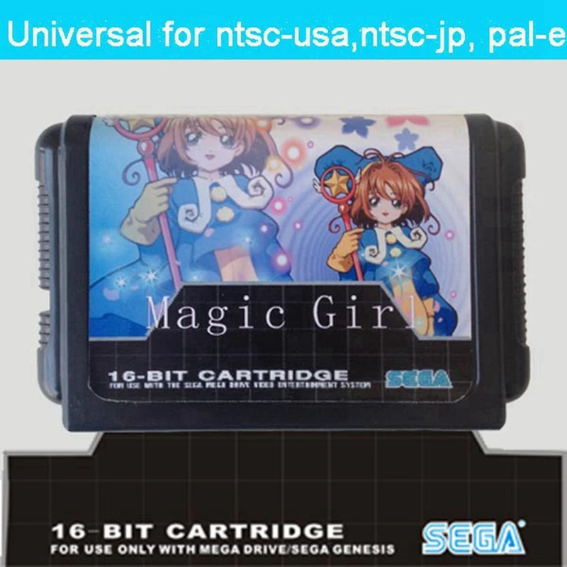 Magic Girl 16 bit MD Game Card For Sega Genesis Mega Drive-in Memory ...
