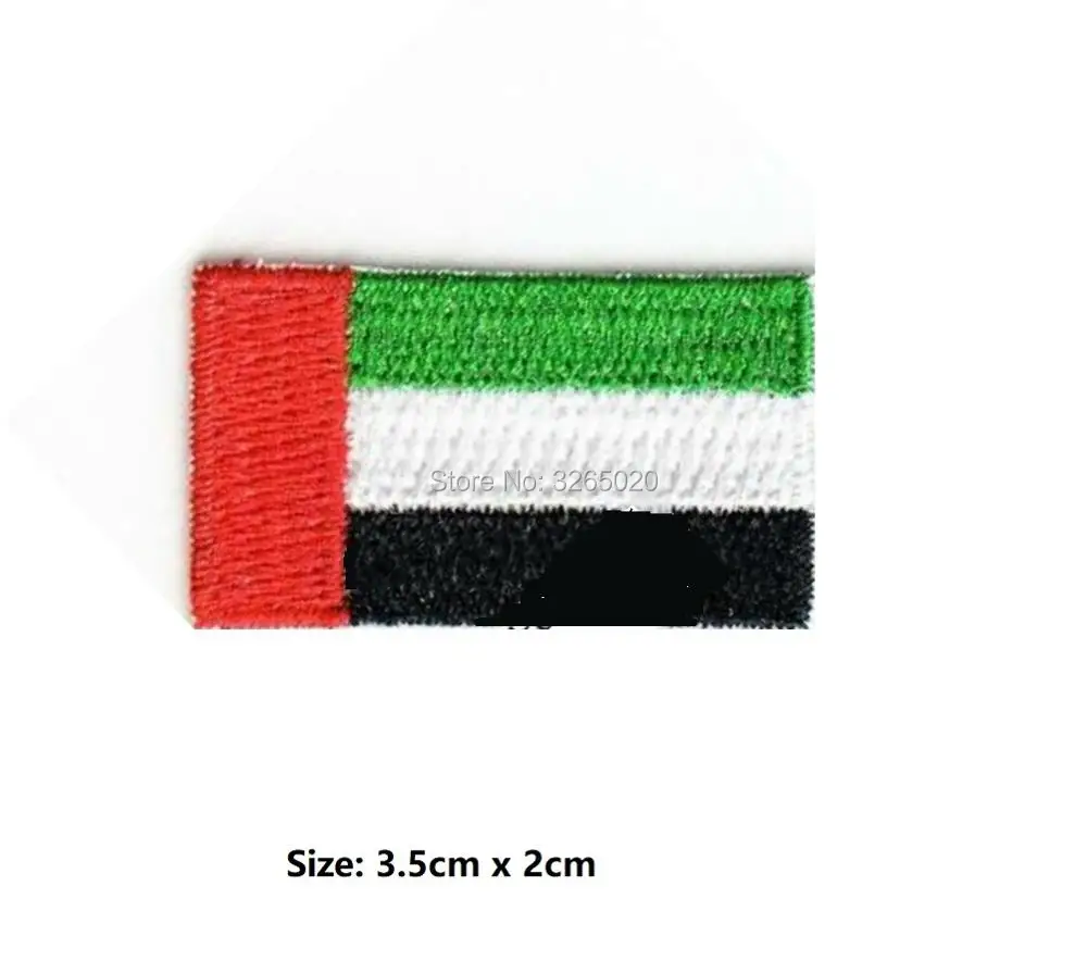 MINI United Arab Emirates Flag Embroidery Iron on patches Badge UAE ...