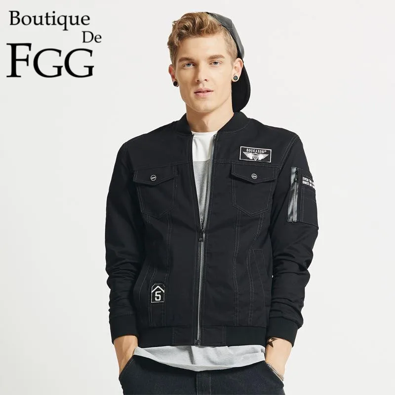 Size L 3XL Black\Gray Chest & Arm Pockets O Neck Men's Fashion Brand ...