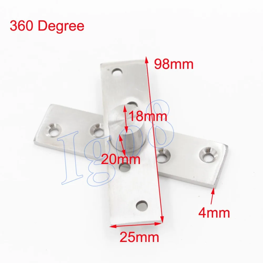 360 Degree 98mm x 25mm Stainless Steel Door Pivot Hinges 2PCS|door ...