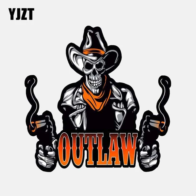 Outlaw Cowboy Skull