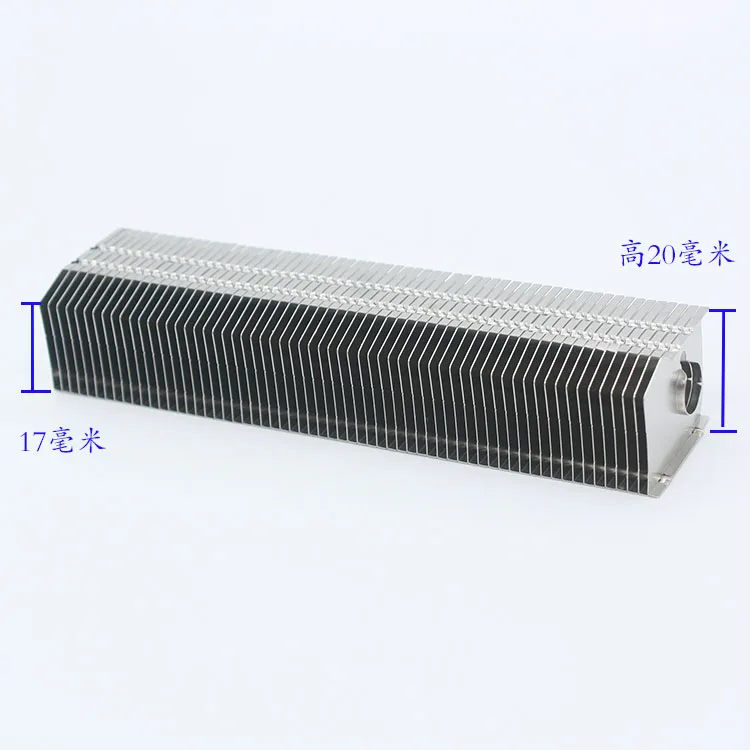 All aluminum Radiator flakes Fins finned match 8mm heat pipe radiator ...