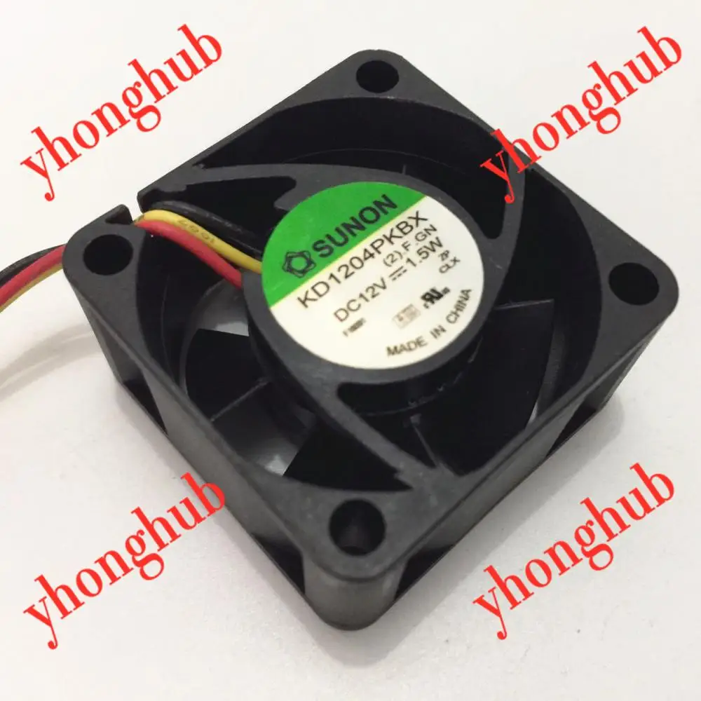 SUNON KD1204PKBX (2).F.GN DC 12V 1.5W 40x40x20mm 3 wire Server Cooling ...