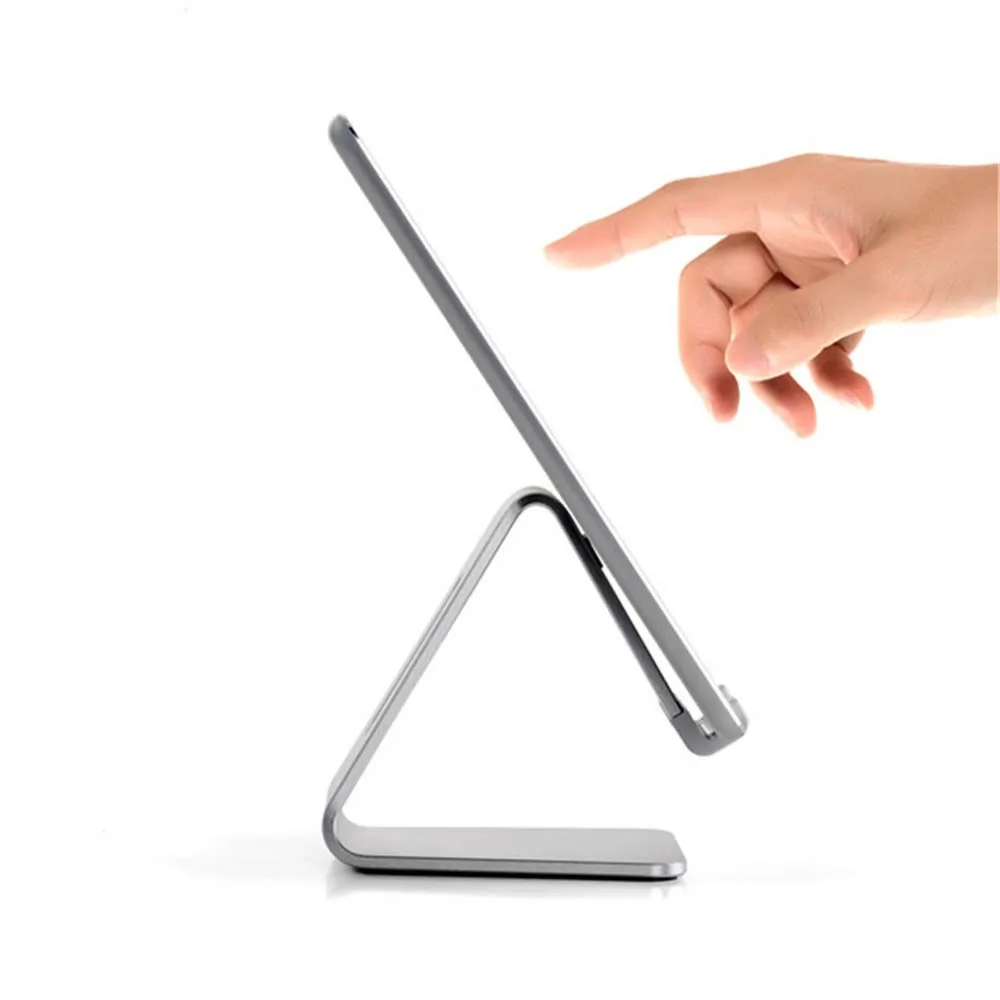 Silver Aluminum Alloy Desktop Stand For 3.5 To 10 Inch Mobile Tablet ...