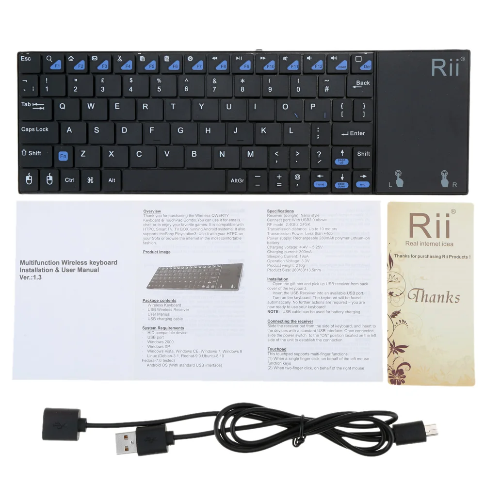Rii mini i12 Wireless Keyboard - World of Bluetooth