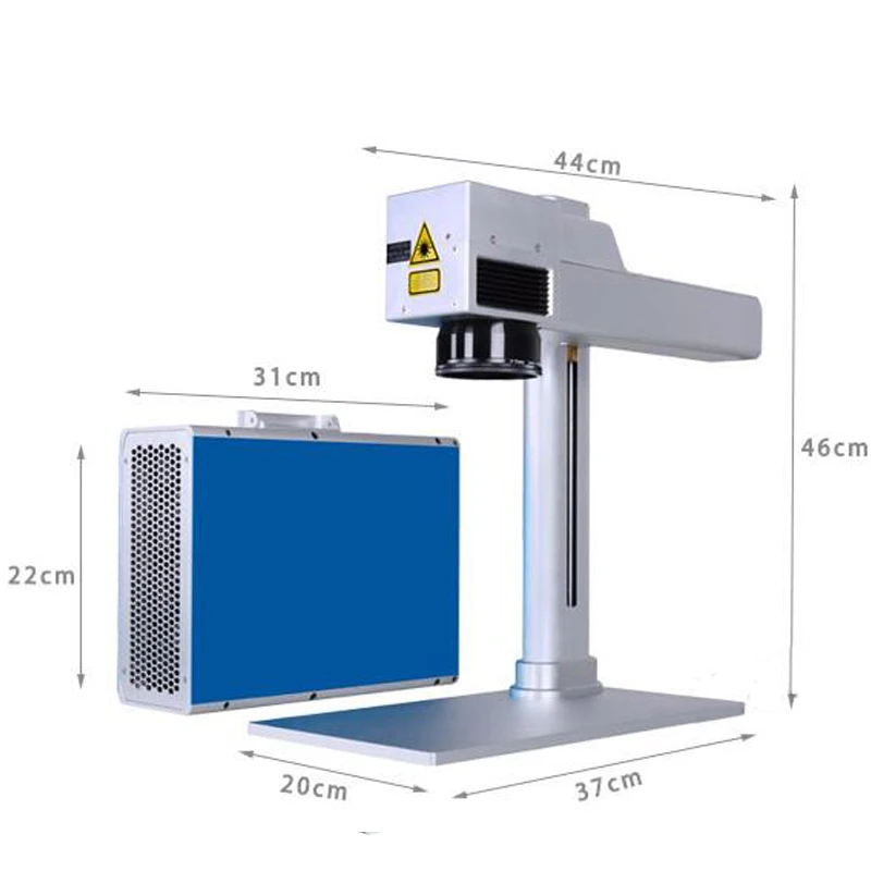 Optical Fiber Laser Marking Machine 20W Portable Radium Engraving ...
