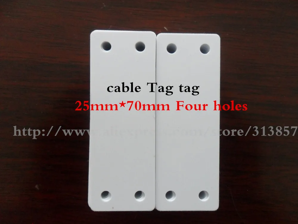 Aliexpress.com : Buy 100pcs cable Tag tag 25mm*70mm Four holes Pvc ...