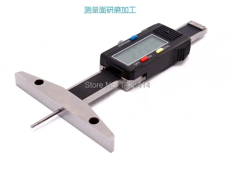 0-30mm*1.5mm Digital Depth Gauge with 2 assembly hole on base and Slim Rod electronic Digital ...