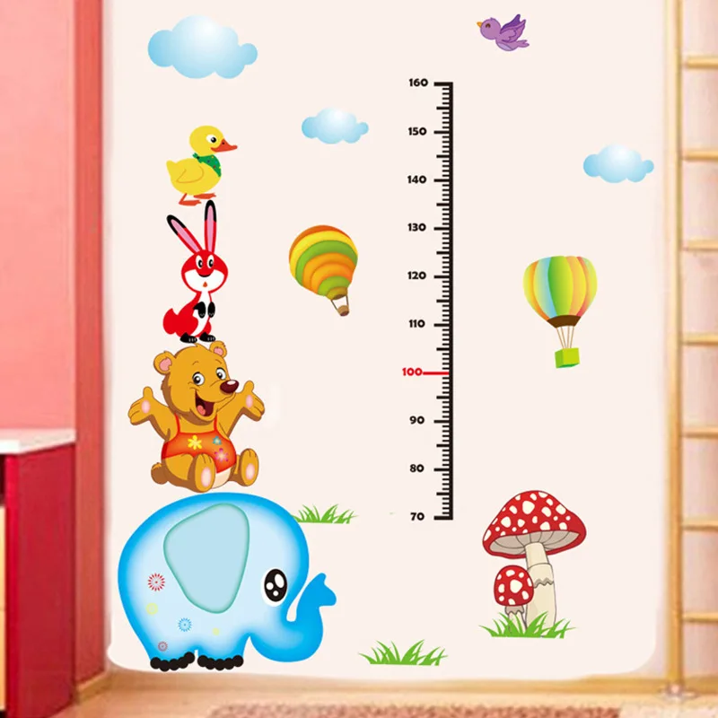 Wall Sticker Cute Cartoon Height Sticker Height Test Sticker Decorative ...