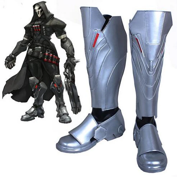Game Over Watch Reaper Cosplay Boots - AllCosplay.com