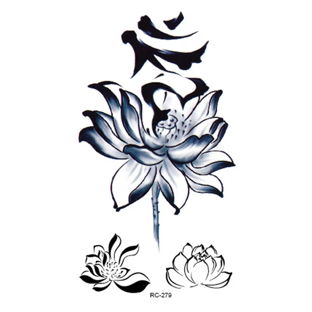 Simple Lotus Flower Tattoo Designs