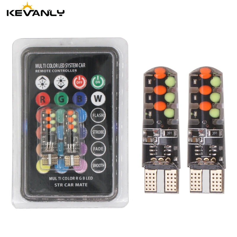 Rgb Led T10 W5w Led 194 168 W5w 5050 Smd Car Dome Reading Light ...