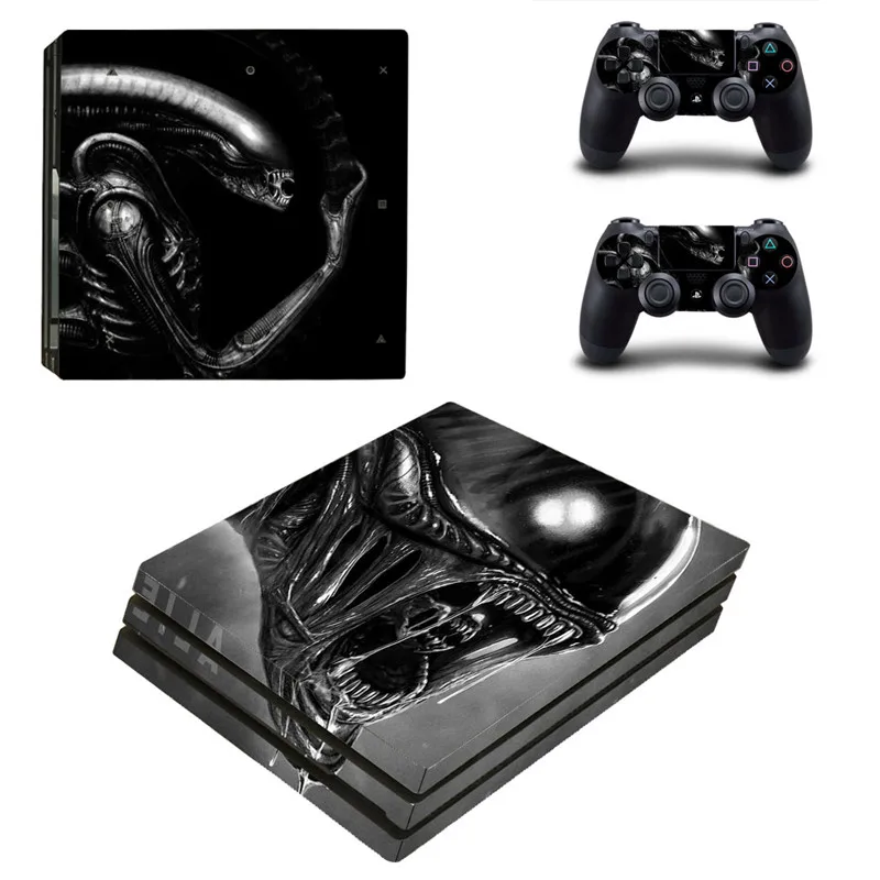 Scary Alien Monster Skin Sticker for PS4 Pro Console and Controllers ...