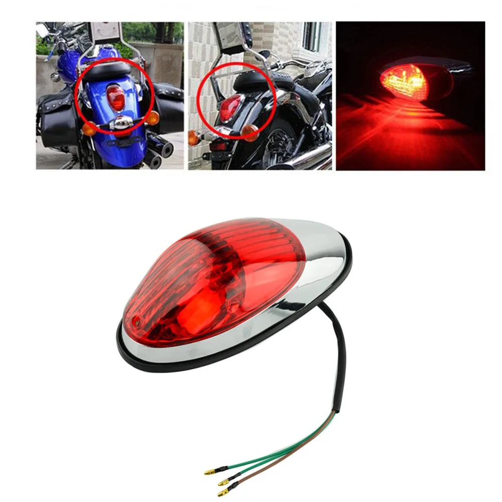 Red Motorrad Universal Bremse Stop Läuft Schwanz Licht Cafe Racer ...