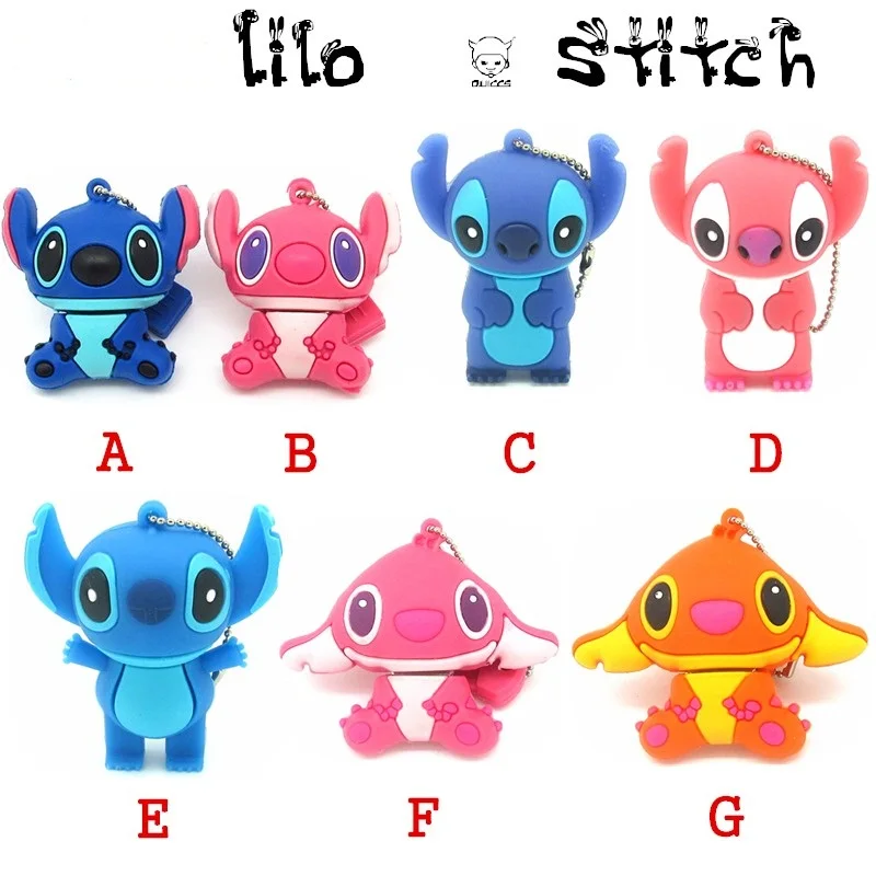 7 styles cartoon lovely Lilo & Stitch usb flash drive disk memory stick ...