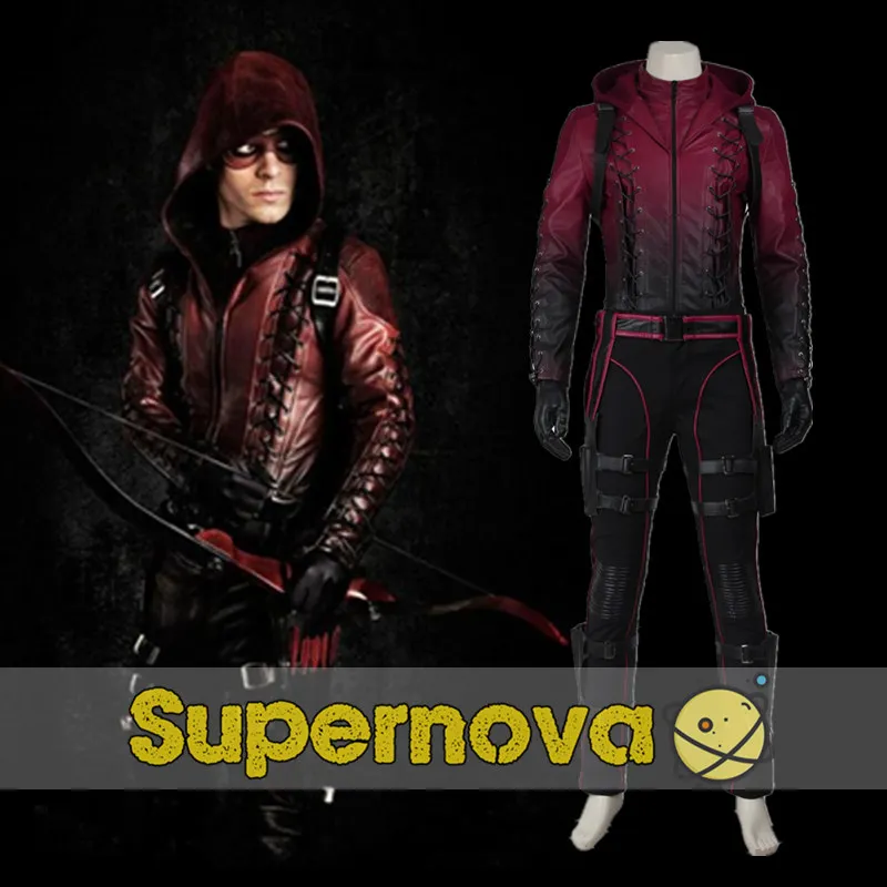 Red Arrow Cosplay Costume Green Arrow Roy Harper Costume Adult Men ...