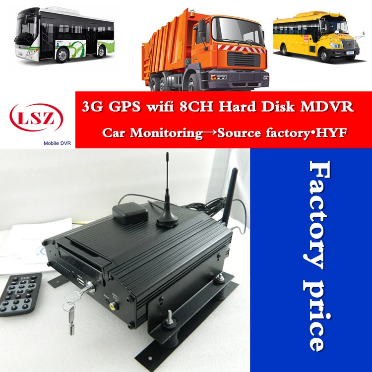 공장 8ch mdvr 3g gps wifi hdd 이동할 수있는 dvr 2T 하드 디스크 & 128G SD 카드 버스/트럭 ...